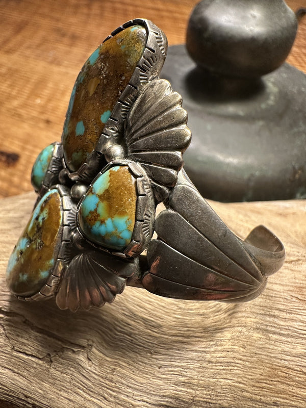Mike Platero Bisbee Turquoise Bracelet | Navajo Turquoise Bracelets ...